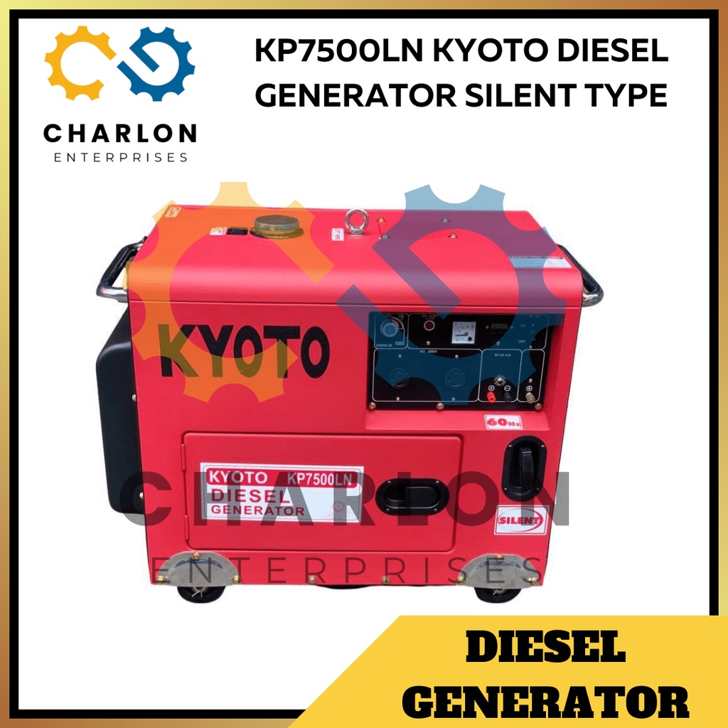 KP7500LN KYOTO DIESEL GENERATOR SILENT TYPE | Shopee Philippines