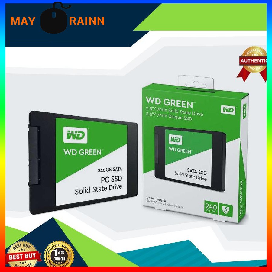 【Hot sale】【Cod】Western Digital Wd Green 1Tb 480Gb 240Gb 120Gb 2.5" Sata ...