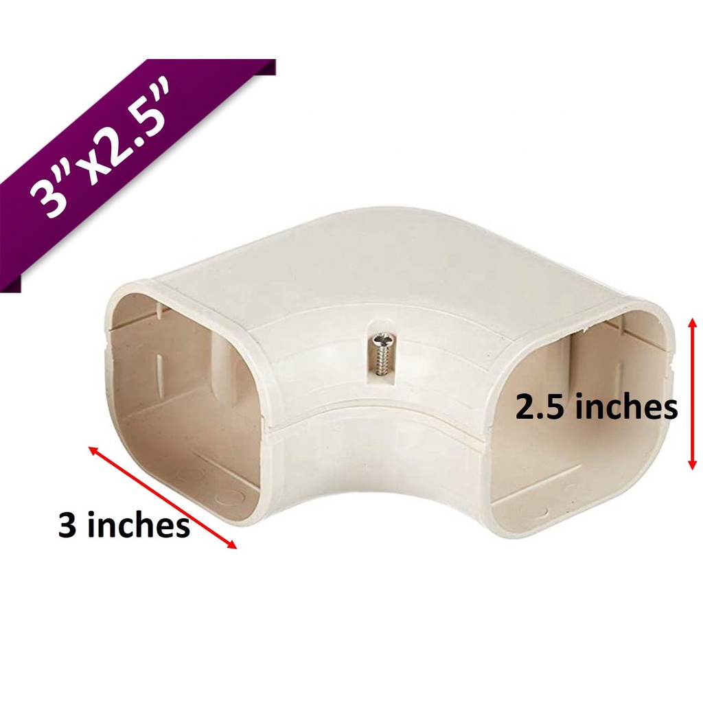 3x2.5inches - PVC Molding Elbow - Horizontal | Shopee Philippines