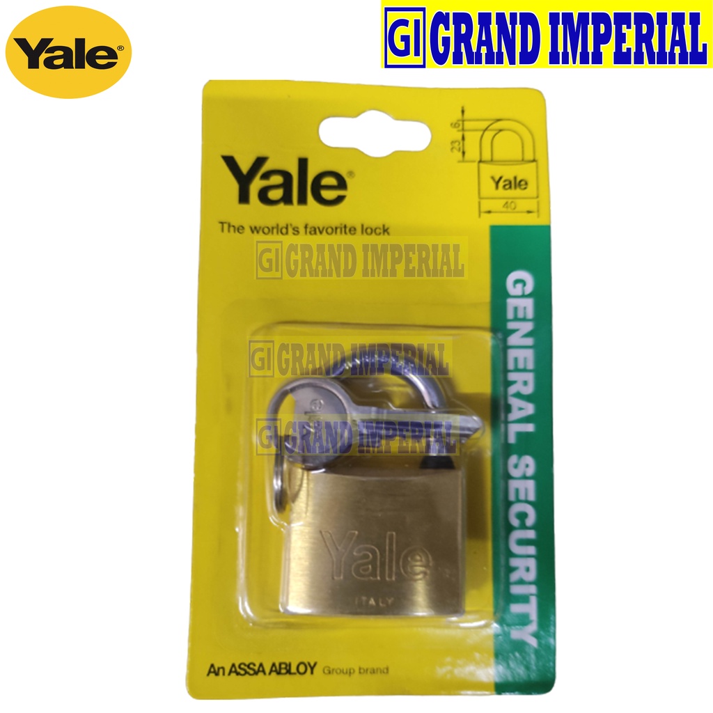 Yale Padlock 40mm General Security Short Shackle 1100040080 Grand ...