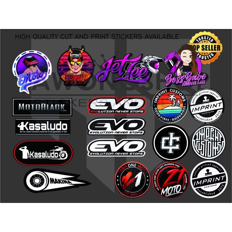 MOTORCYCLE STICKERS JETLEE LODICAKES IDOL MOTO MOTORKADA MOTOBLACK ...