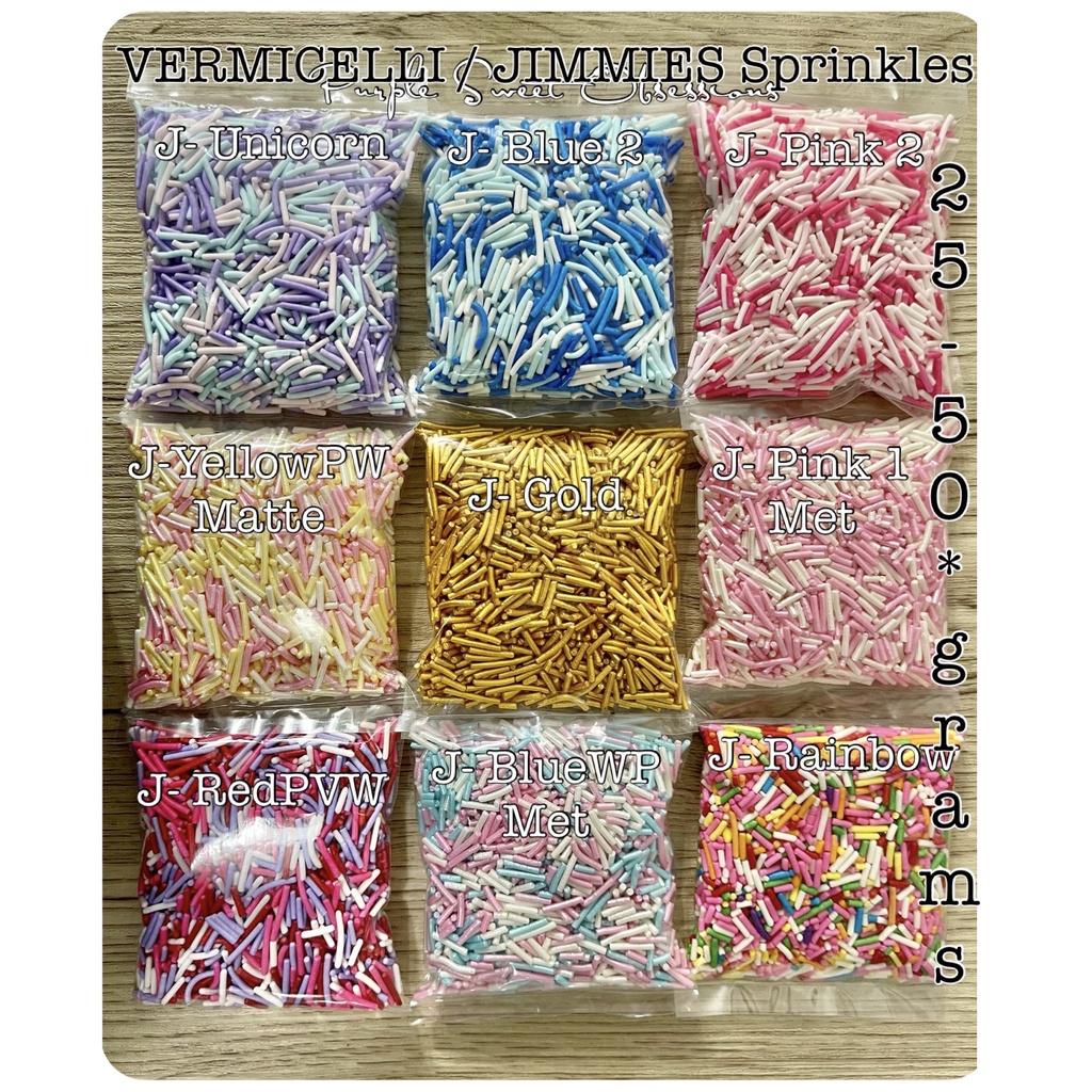 Jimmies Cake Sprinkles / Edible Candy Sprinkles / Vermicelli / Cupcake ...