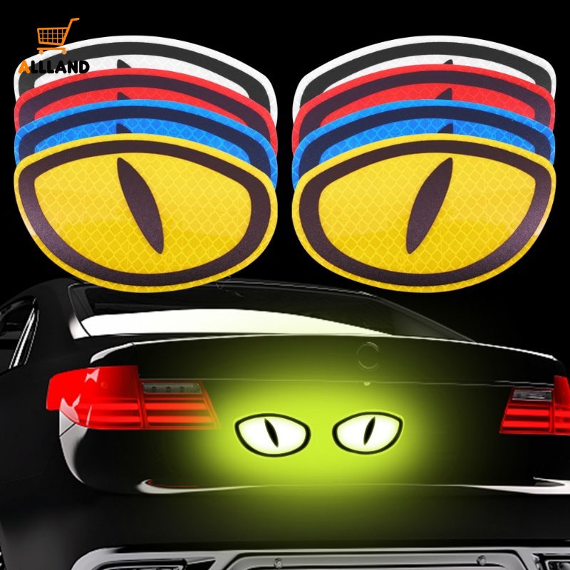 Creative Cat Eye Shape Car Self Adhesive Reflective Sticker/ Night ...