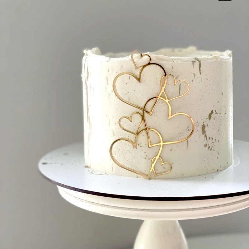 [Spot] ins Simple Love Acrylic Cake Decoration Valentine's Day Baked ...