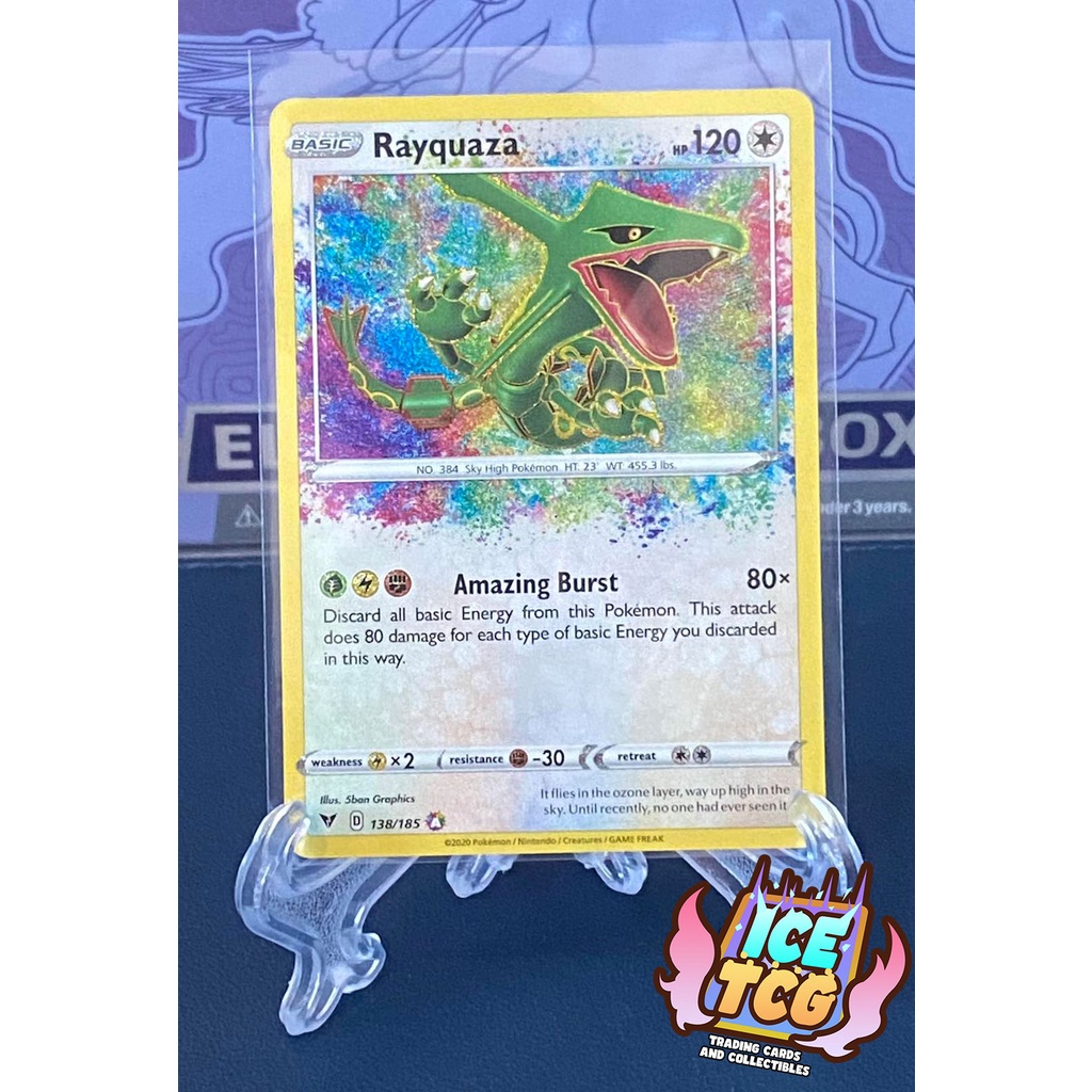 Rayquaza - 138/185 - Amazing Rare - Pokemon Trading Card Game Singles ...