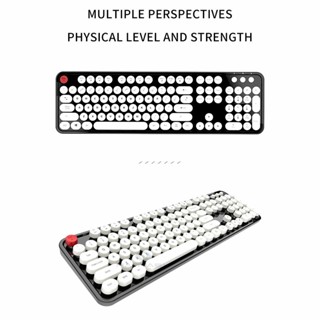 MOFii THE RED Wired Keyboard 104 Keys Full Size Gaming Keyboard Elegant ...