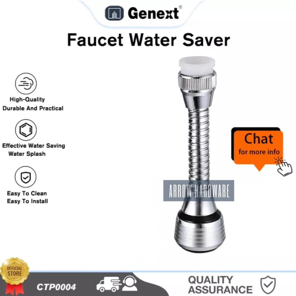 Hunter 360 Degree Extension Faucet Spout Splash Head Water Saver ...