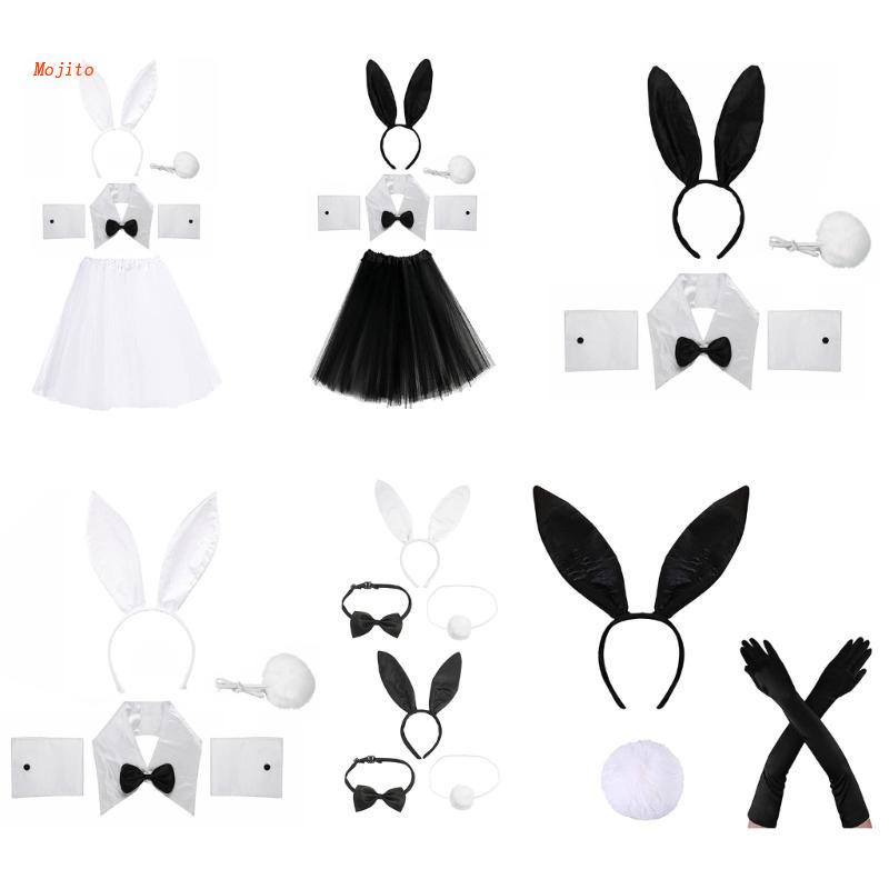 Mojito Easter Bunny Costume Set Rabbit Headband Costume Bunny Cosplay ...