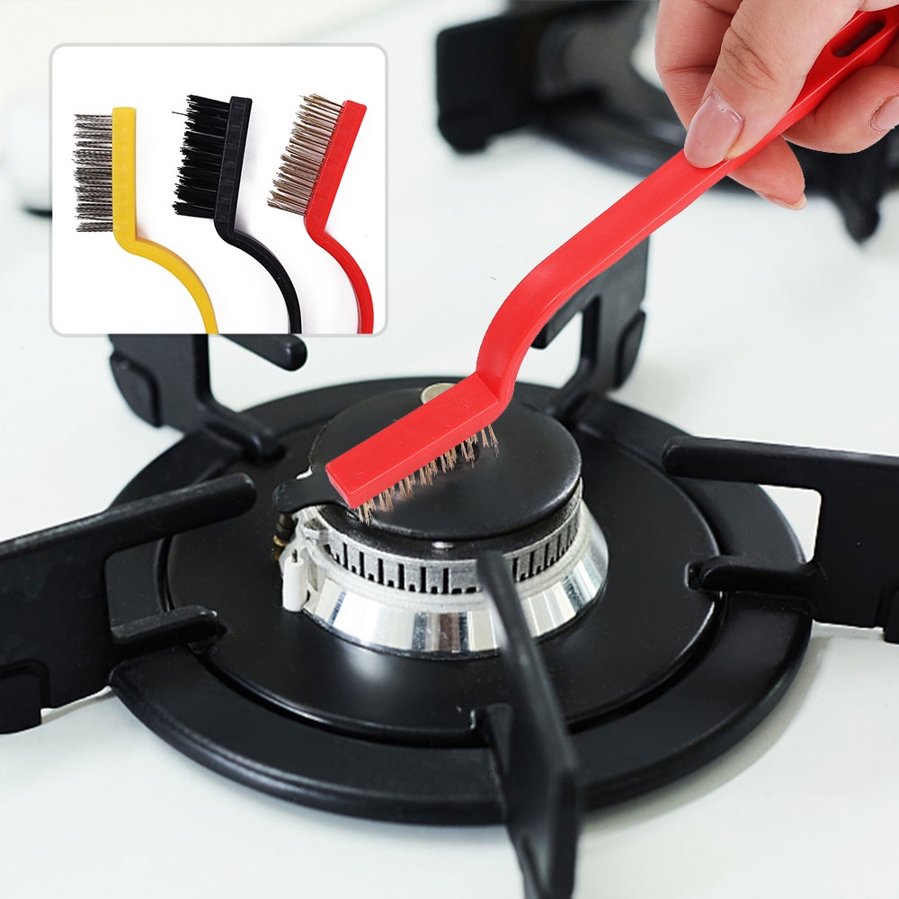 3Pcs/set Gas Stove Brushes Multi-functional Kitchen Tools Powerful ...