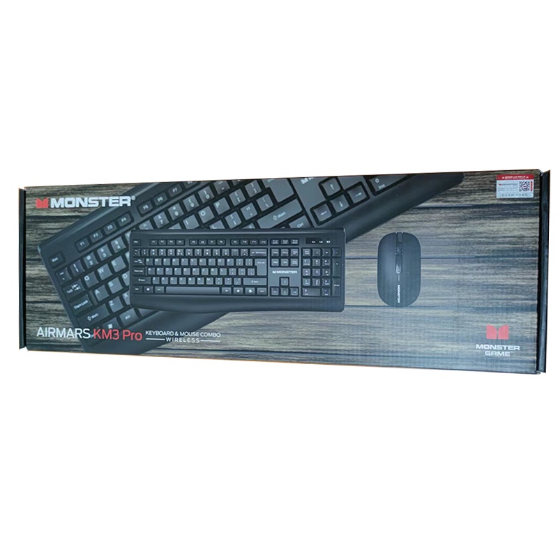 Monster Km1/Km3 Pro Wireless/Wired USB Keyboard And Mouse Combo Set For ...