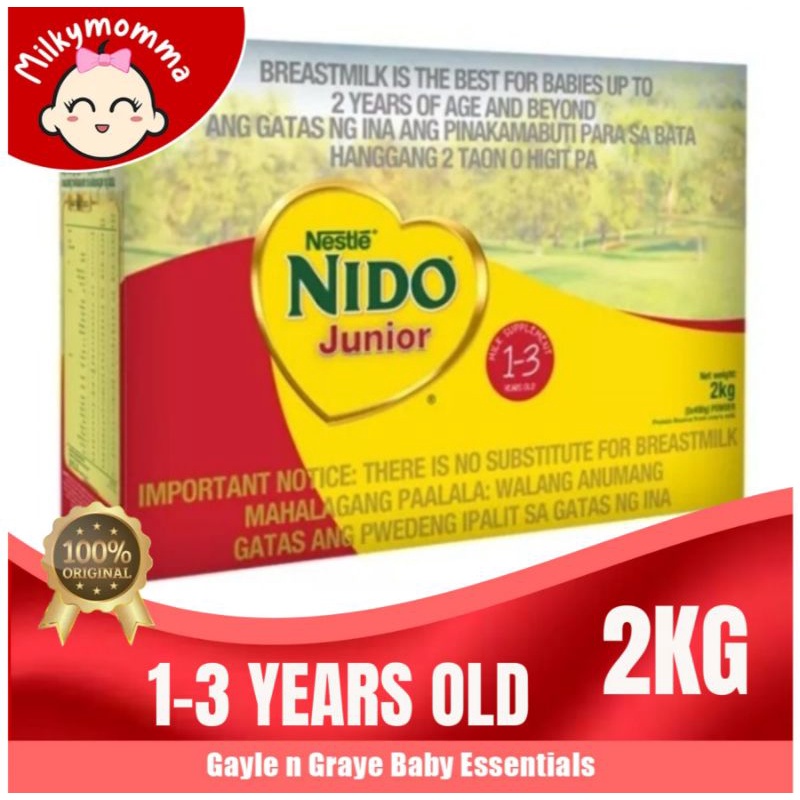 Nido Junior 1-3 Years Old 2KG | Shopee Philippines