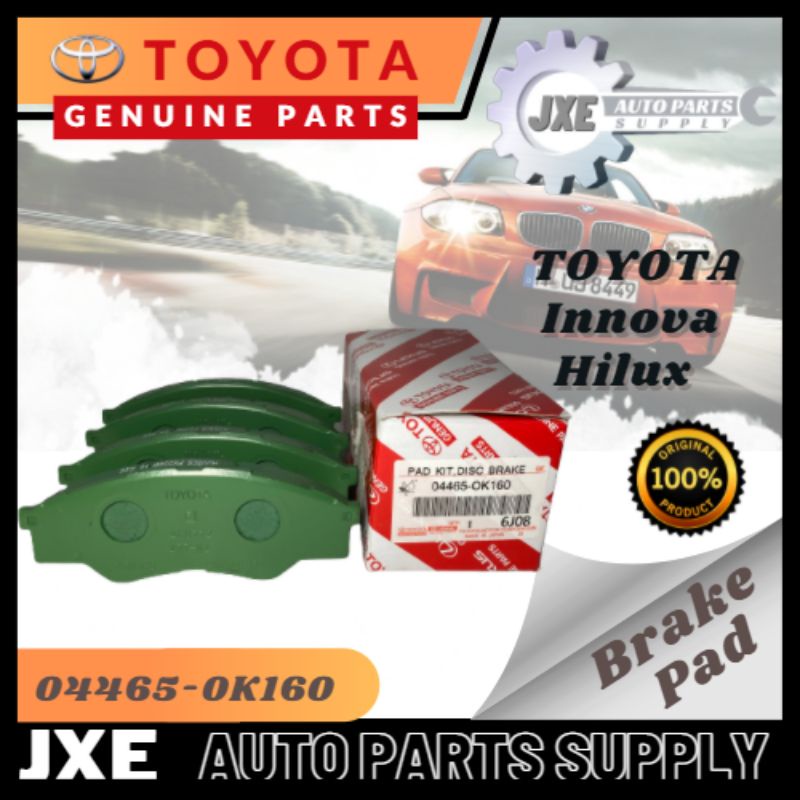 Brake Pads (04465-0k160)for TOYOTA Innova 03-16 / Hilux 04-16 Toyota ...
