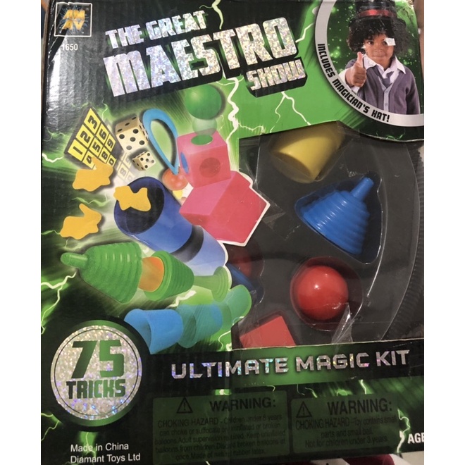 GIFT THE GREAT MAESTRO SHOW 75 TRICKS ULTIMATE MAGIC KIT | Shopee ...