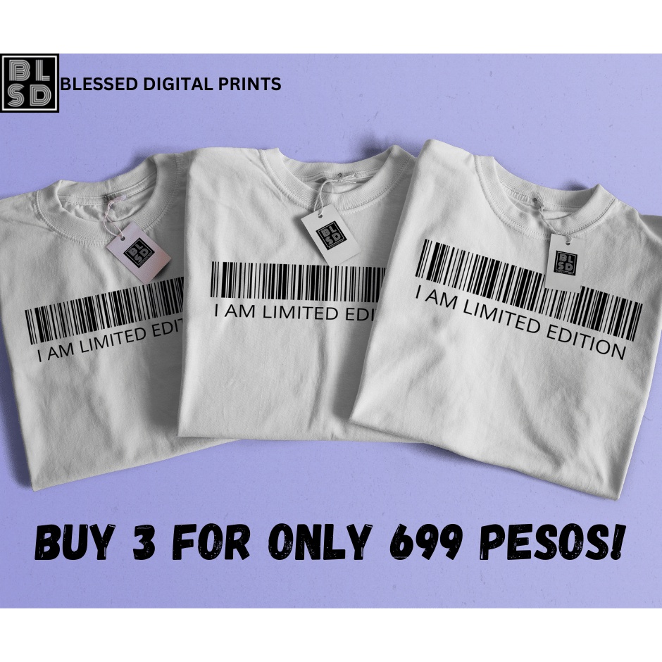 BUNDLE I AM LIMITED EDITION INSPIRATIONAL MINIMALIST TSHIRT | Shopee ...