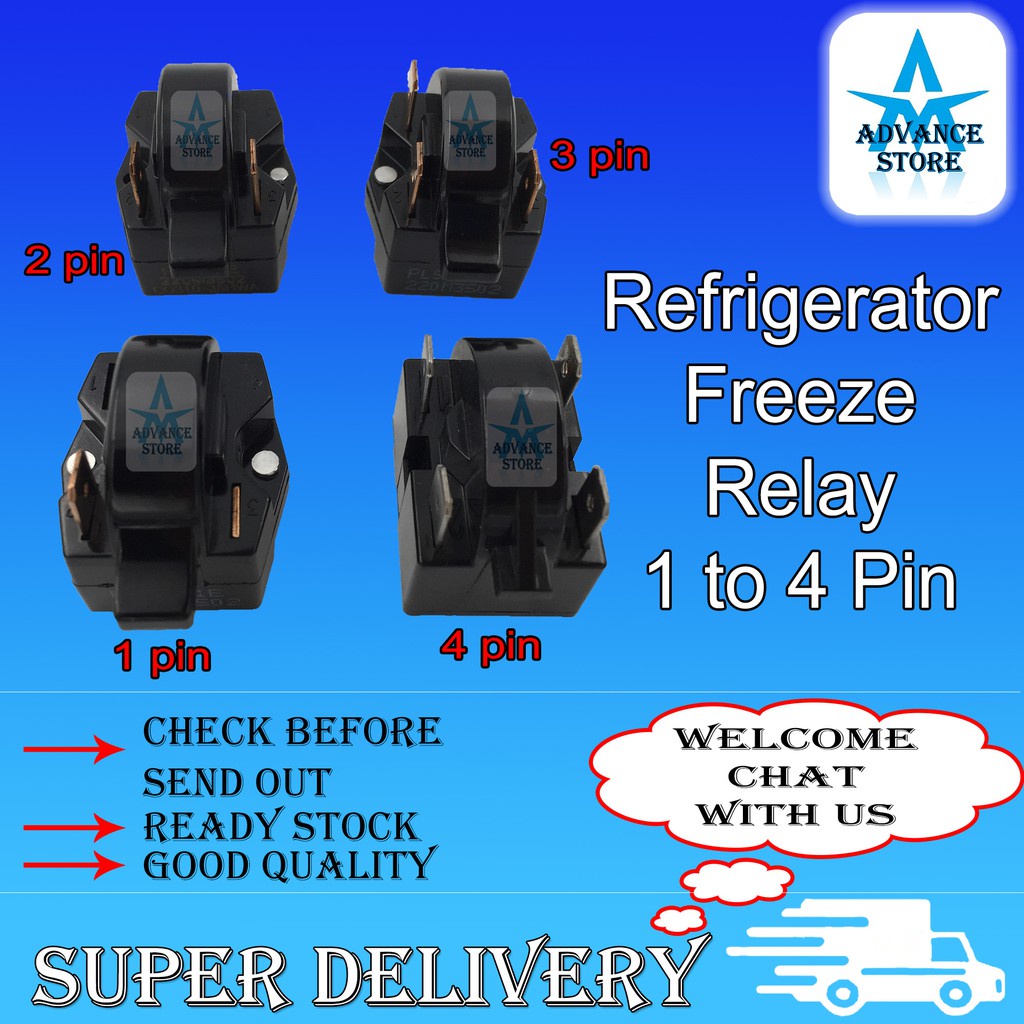 Refrigerator / Freezer Relay Compressor 1Pin / 2Pin / 3Pin / 4Pin ...