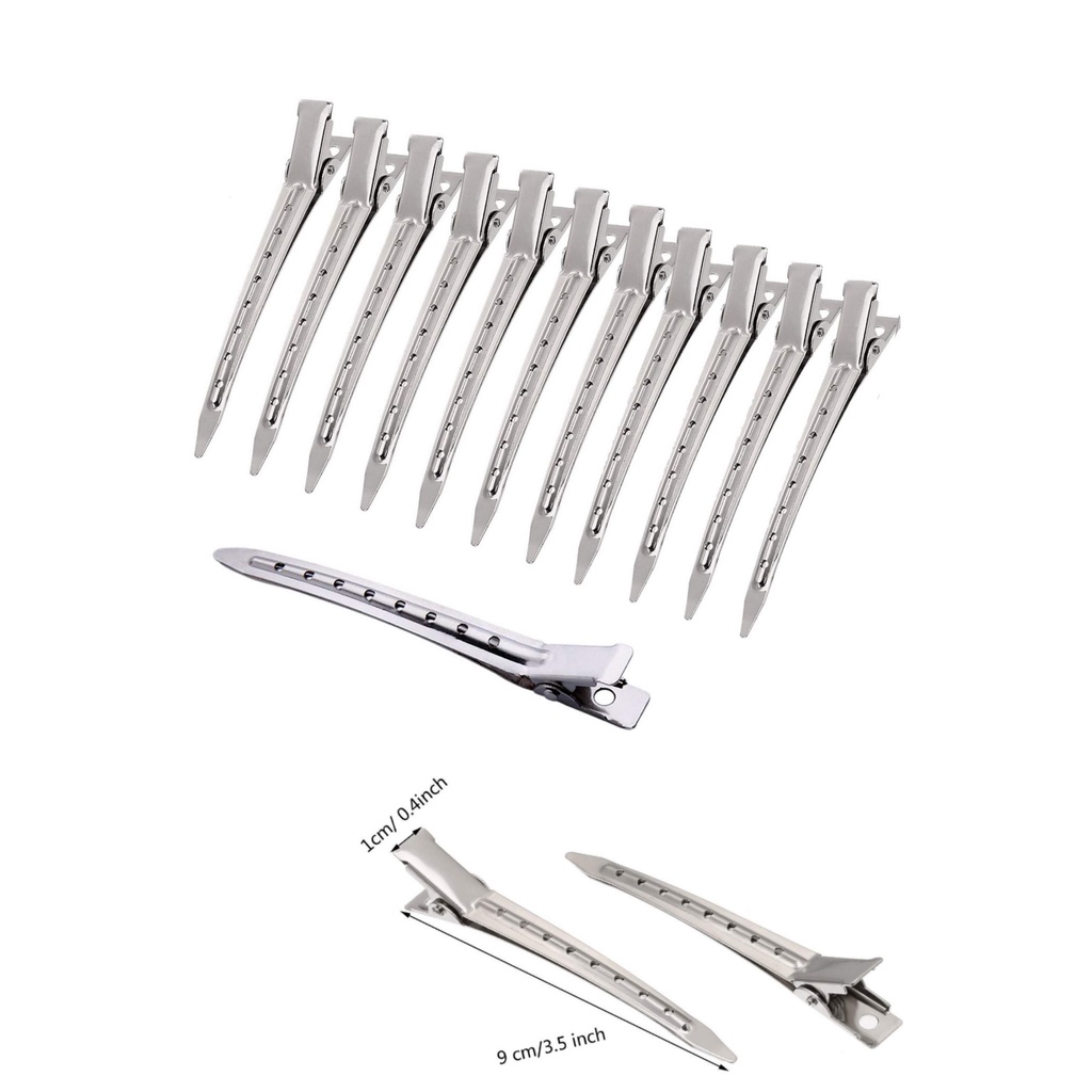 12pcs Metal Curl Clips Duck Bill Sectioning Clips Alligator Hair Clips ...