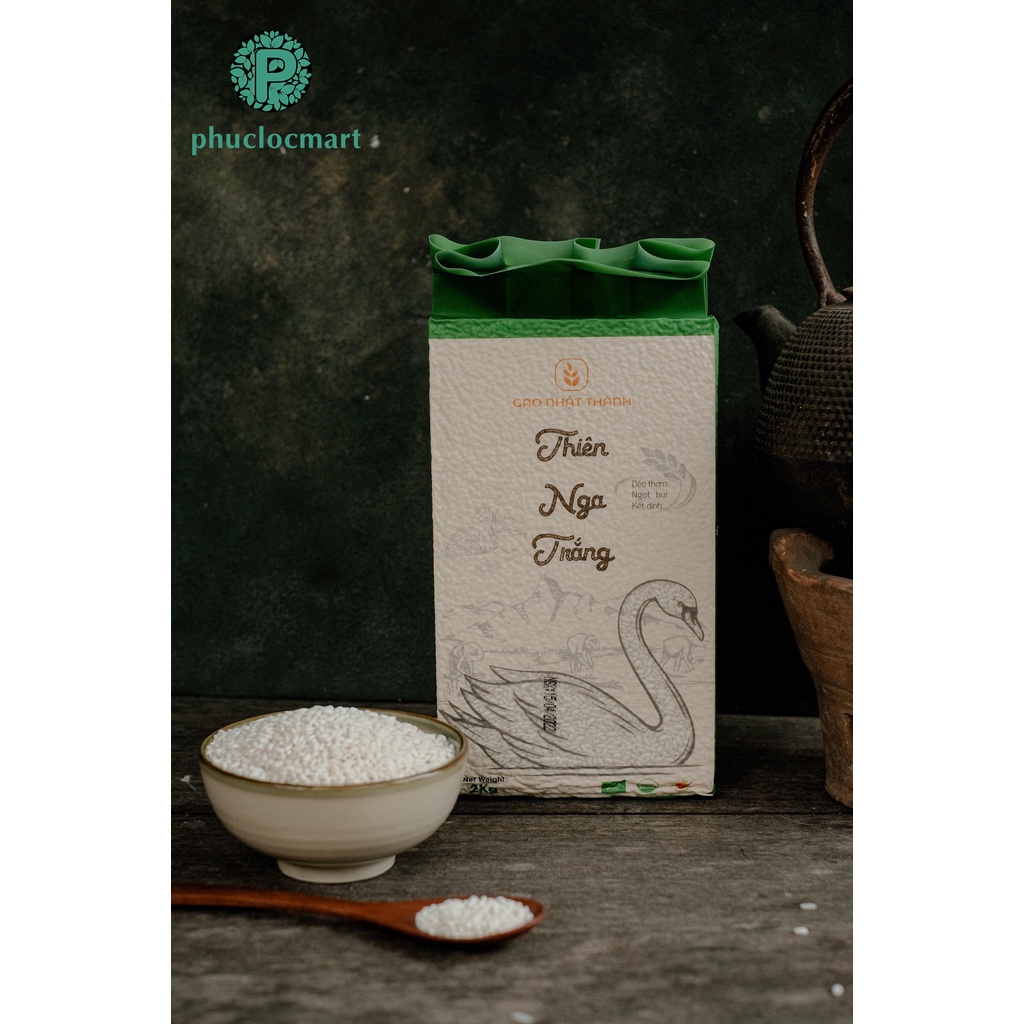 Natural GROWN ORGANIC White Swan Sticky Rice, Fragrant, Sweet, Sticky 2 ...