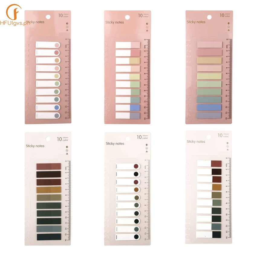 6 Design Index Labels with Rulers, 1200 Pieces of Adhesive Signs Index ...