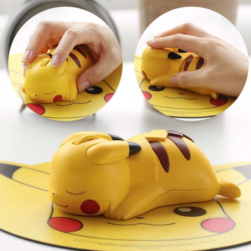 Cartoon Pikachu Mouse USBWireless Mouse Pokemon Wireless Bluetooth ...