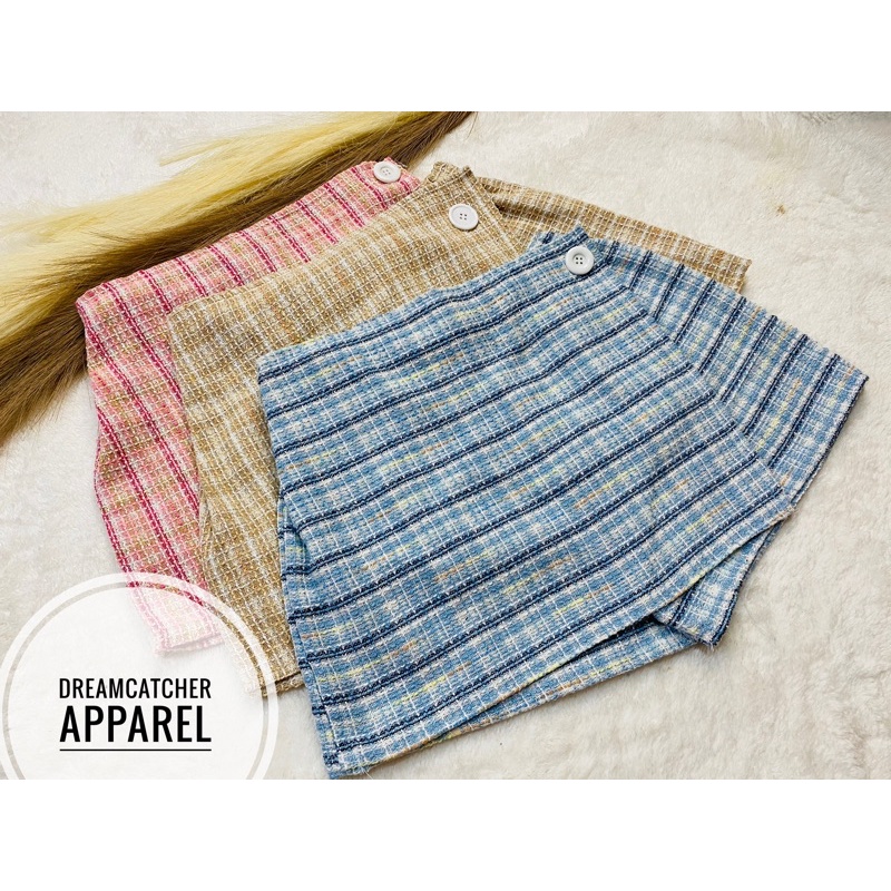 NEW TWEED SKORT/ PALDA SHORTS/GARTERIZED/ NO POCKET/ S-PLUSSIZE 1-3 ...