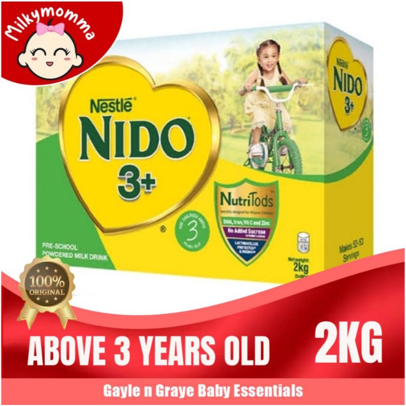Nido 3+ 2KG Milk Supplement Above 3 Years Old | Shopee Philippines