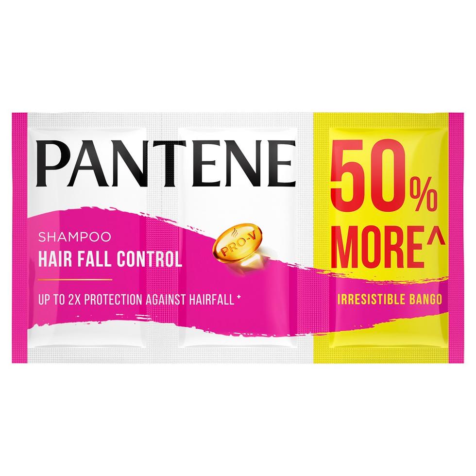 Pantene Shampoo Hair Fall Control Triple Sachet 15ml 12s Shopee Philippines