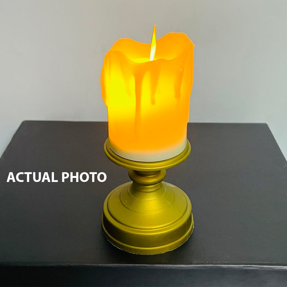 LED Flameless Plastic Swing Candle With Base Tears Candle Light ...