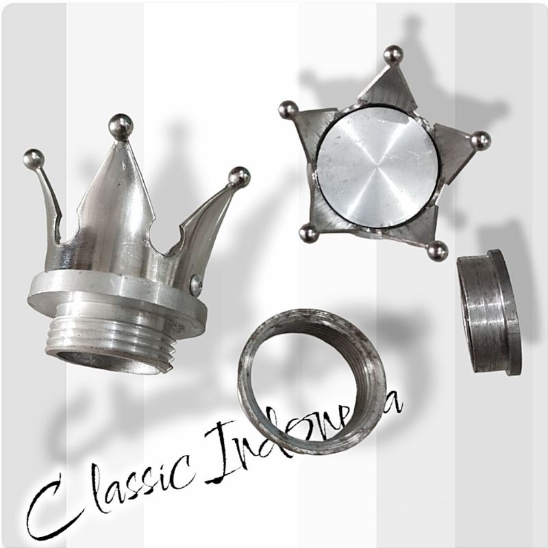 Crown threaded thread tank cover Crown drat custom cb japstyle ...