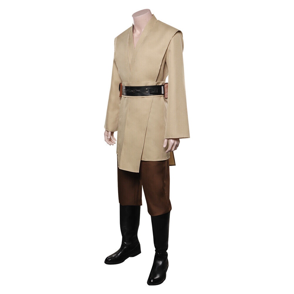 Wars Tales Of The Jedi Qui Gon jinn Cosplay Costume Outfits Halloween ...