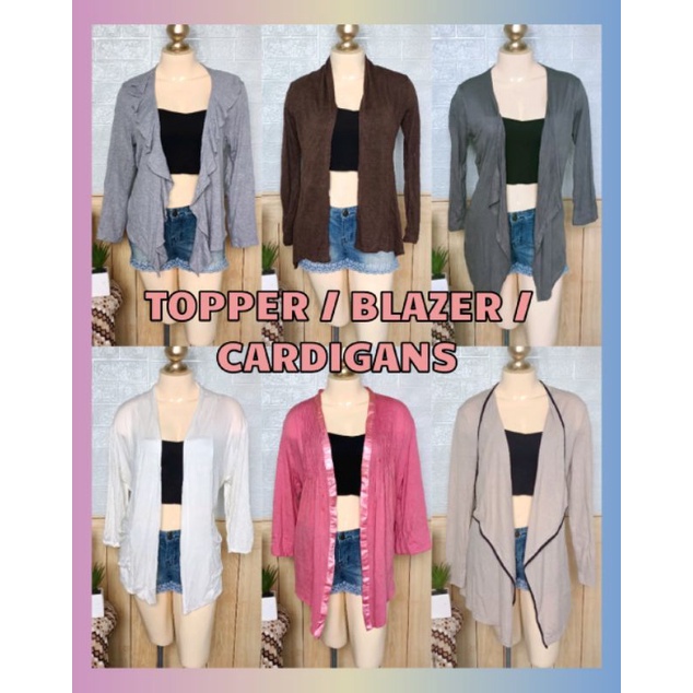 CARDIGAN / TOPPER / BLAZER (Preloved/Ukay) | Shopee Philippines