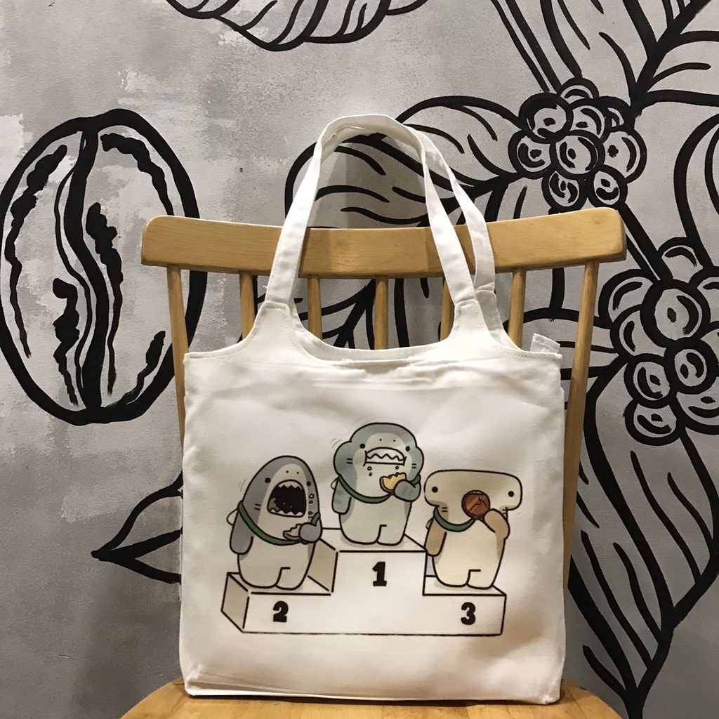 POLI Tote bag, high quality 100% poly canvas, ulzzang fashion style ...