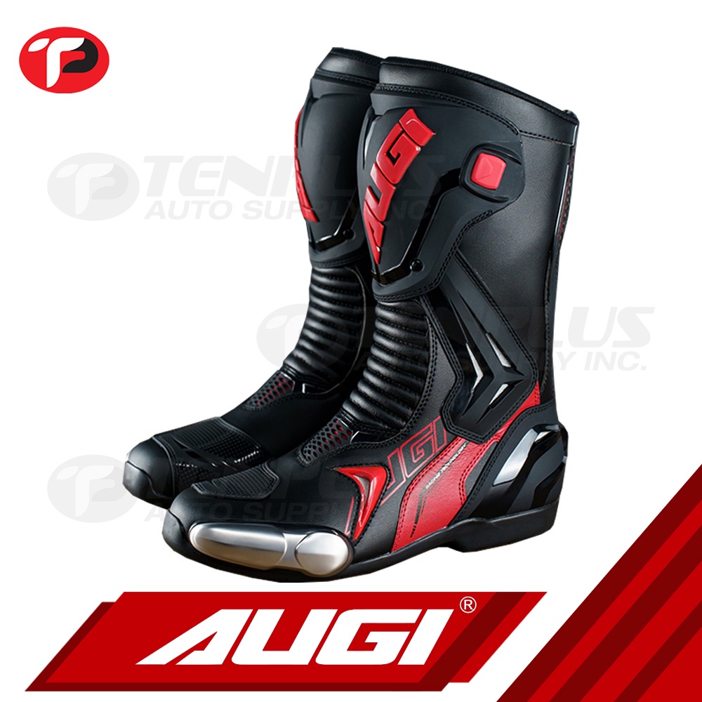 Augi Racing Boots Ar-3 Black/Red | Shopee Philippines