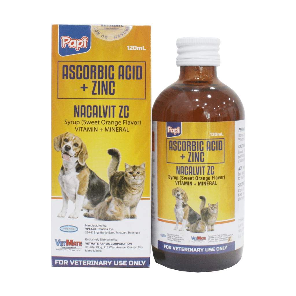 Papi Nacalvit w/ Zinc 120ml Syrup (Multivitamins & Minerals) Sweet ...
