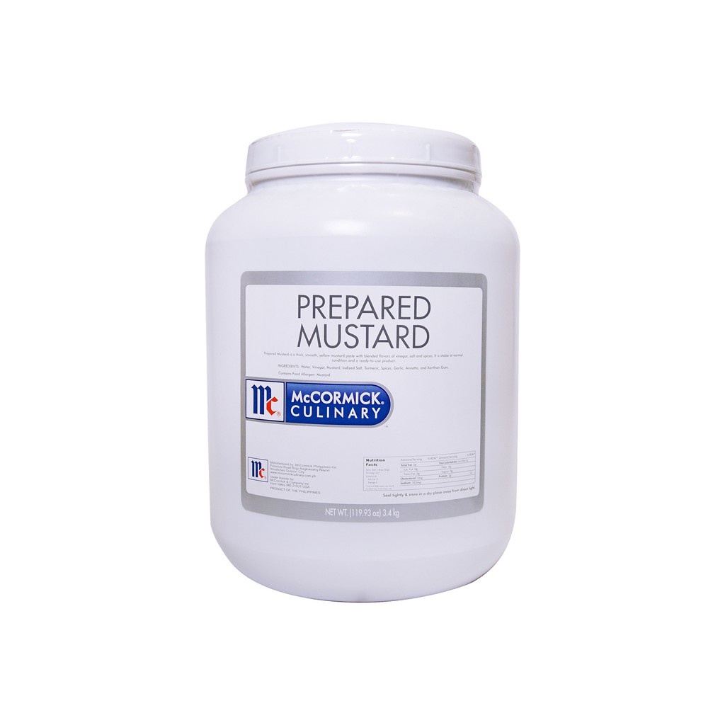 McCormick Culinary Prepared Mustard 3.4kg | Shopee Philippines