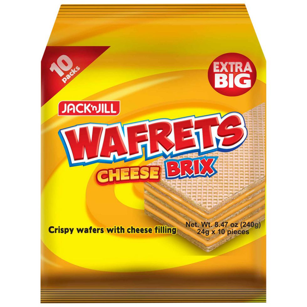Jack N Jill Wafrets Cheese Brix 24gx10s | Shopee Philippines