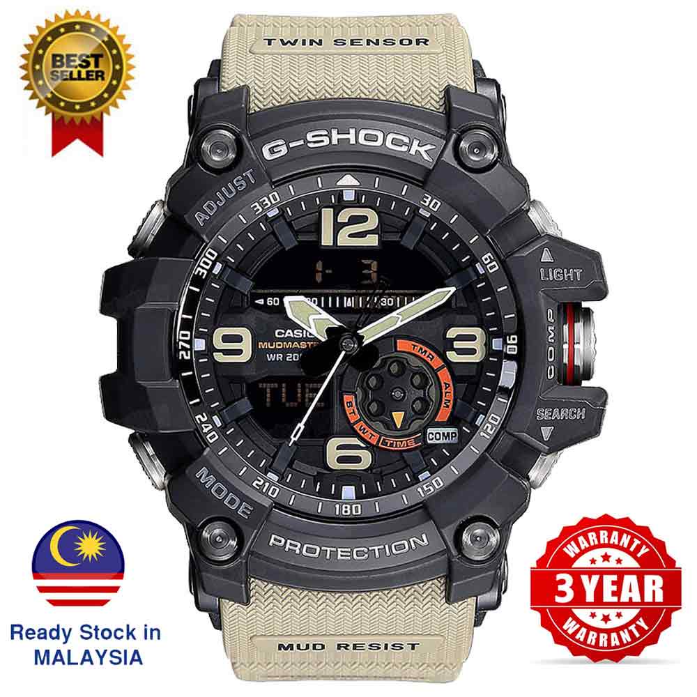 CASIO G-SHOCK GG-1000 MUDMASTER Army Green Watch Men Sport Watches GG ...