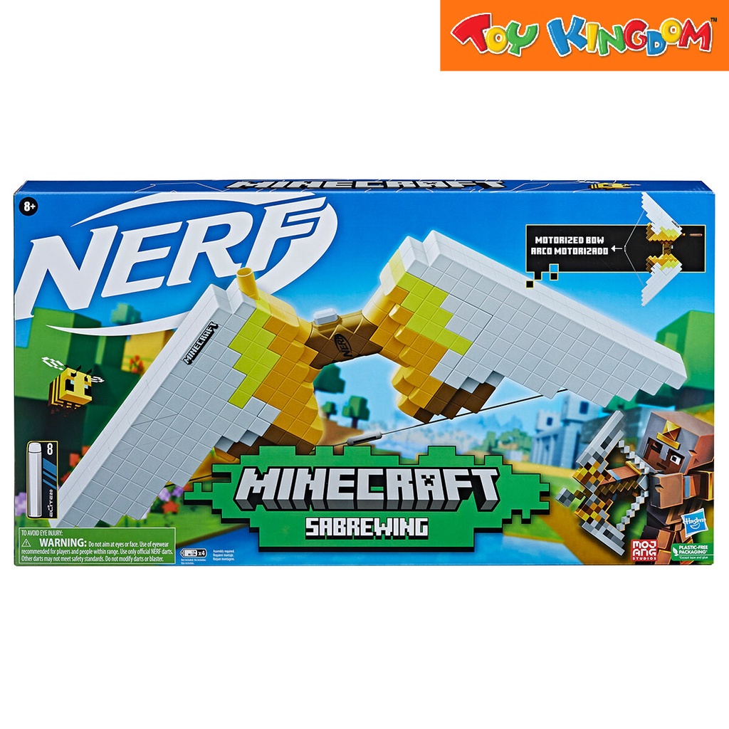 Nerf Minecraft Sabrewing Motorized Bow | Shopee Philippines