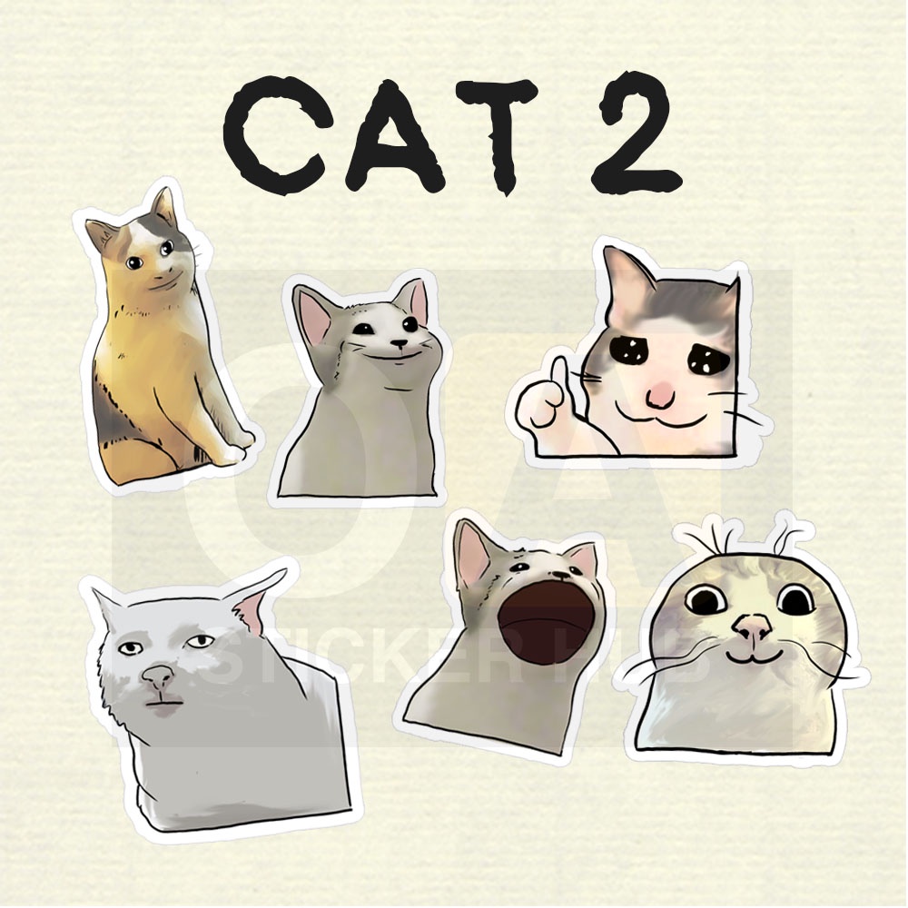 CAT MEMES STICKER PACK | Shopee Philippines