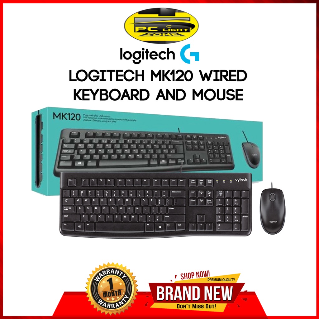 Logitech Mk120 Usb Keyboard And Mouse Combo Shopee Philippines
