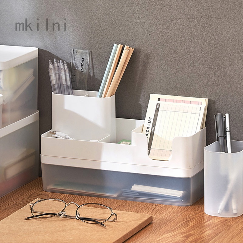 Stationery storage box, office post it organizer, student desk creative ...