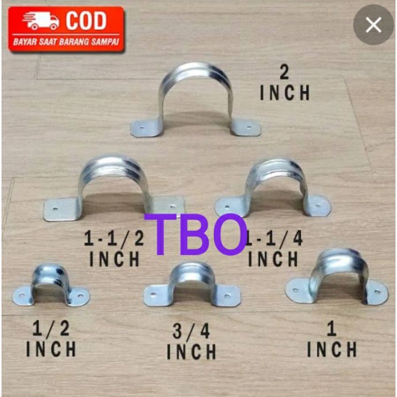 Pipe Plate Clamps, Plate Pipe Clamps, Iron Clamps, 1/2" - 3" | Shopee ...