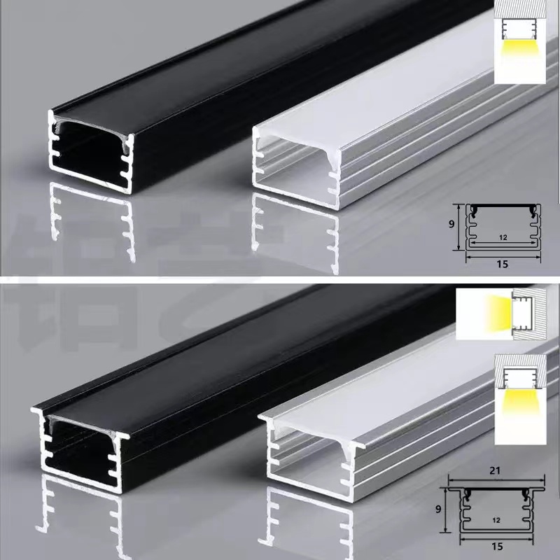 1m LED Aluminum Channel with Diffuser,Aluminum Profile Housing Track ...