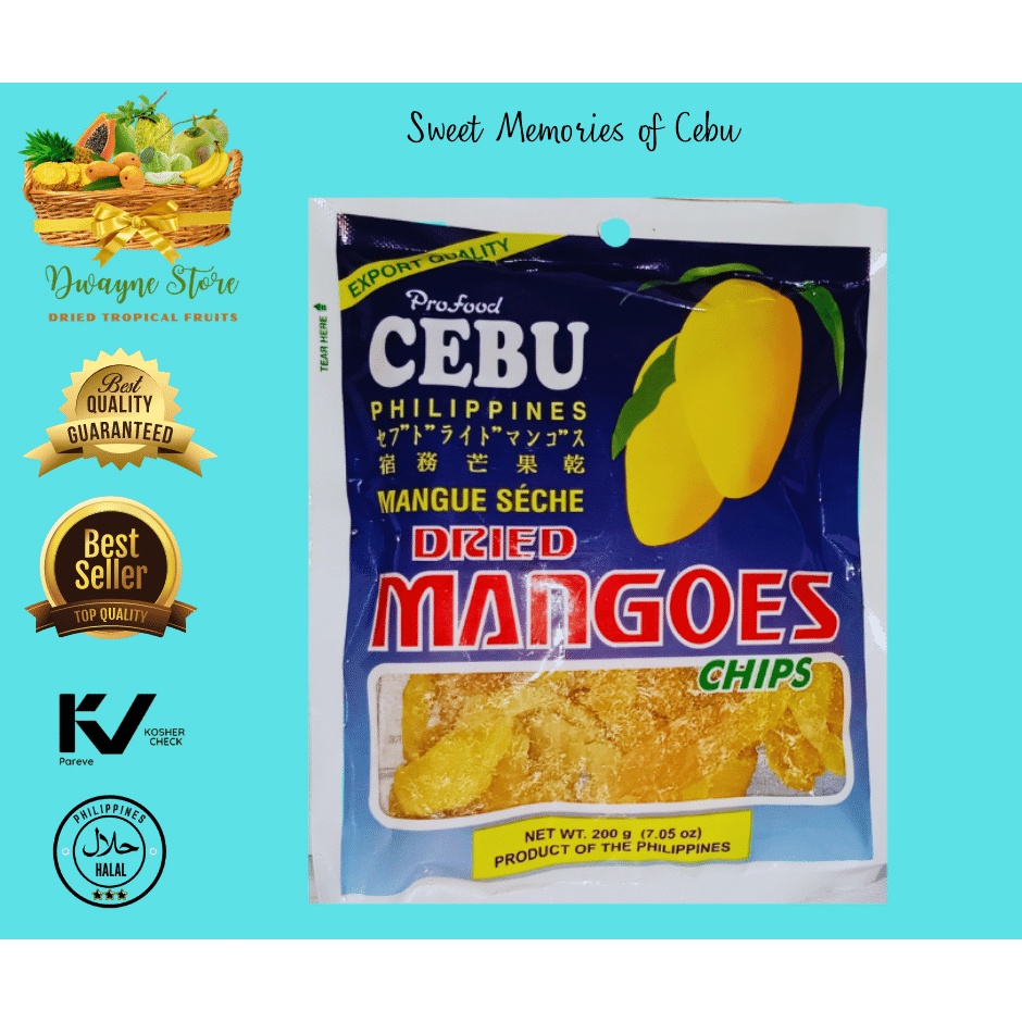 CEBU DRIED MANGO CHIPS 200G | Shopee Philippines