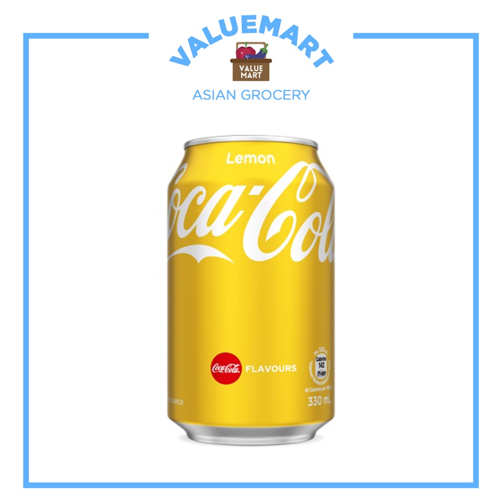 Hong Kong Lemon Coke Coca Cola Soft Drink Imported Refreshing Soda in Can - 330 ml | Shopee ...