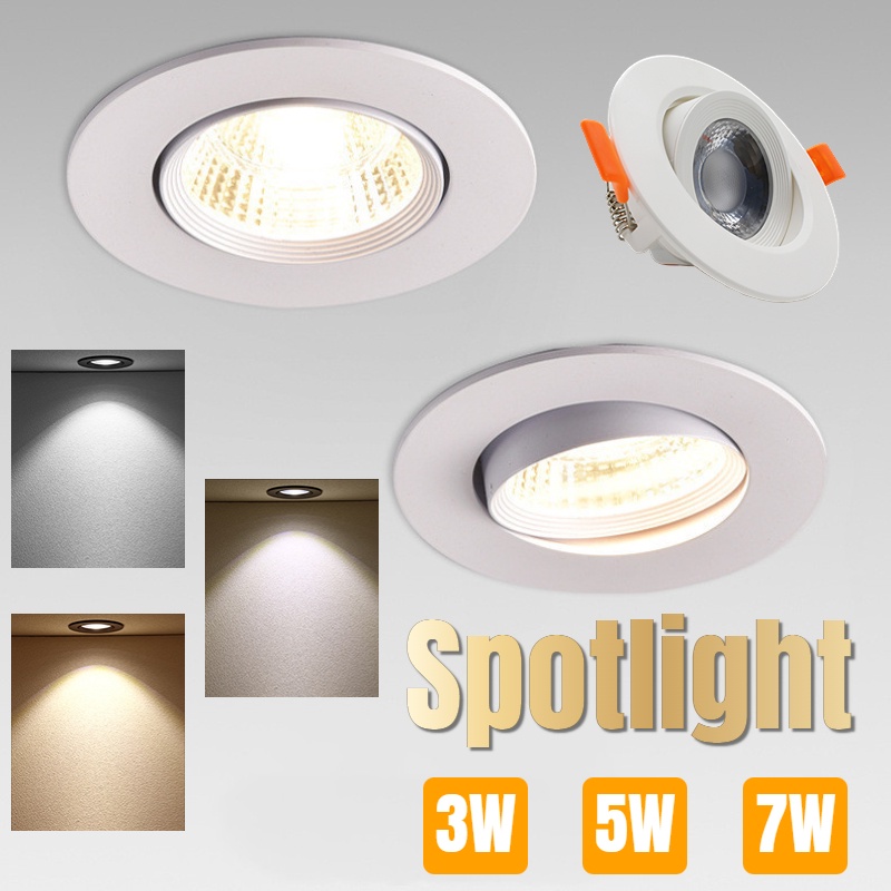 [Ready Stock] Spot light LED Downlight Ceiling Light 3W 5W 7W Spotlight ...