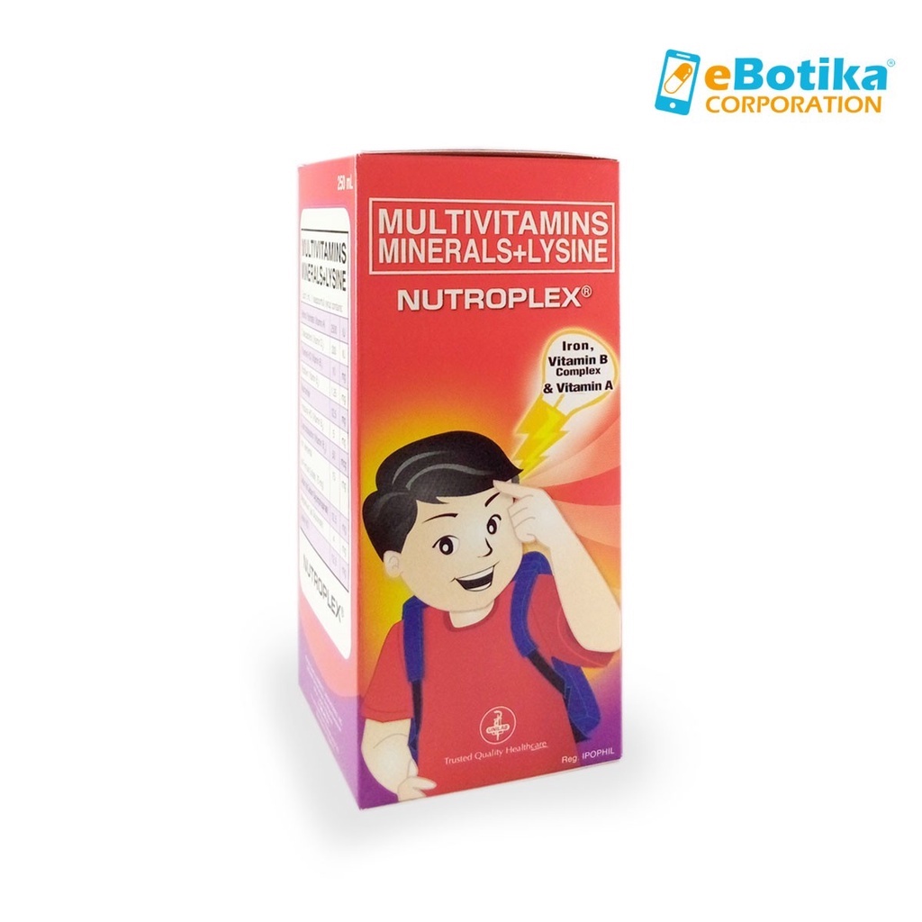 Nutroplex (Multivitamins Minerals + Lysine) 250ml | Shopee Philippines