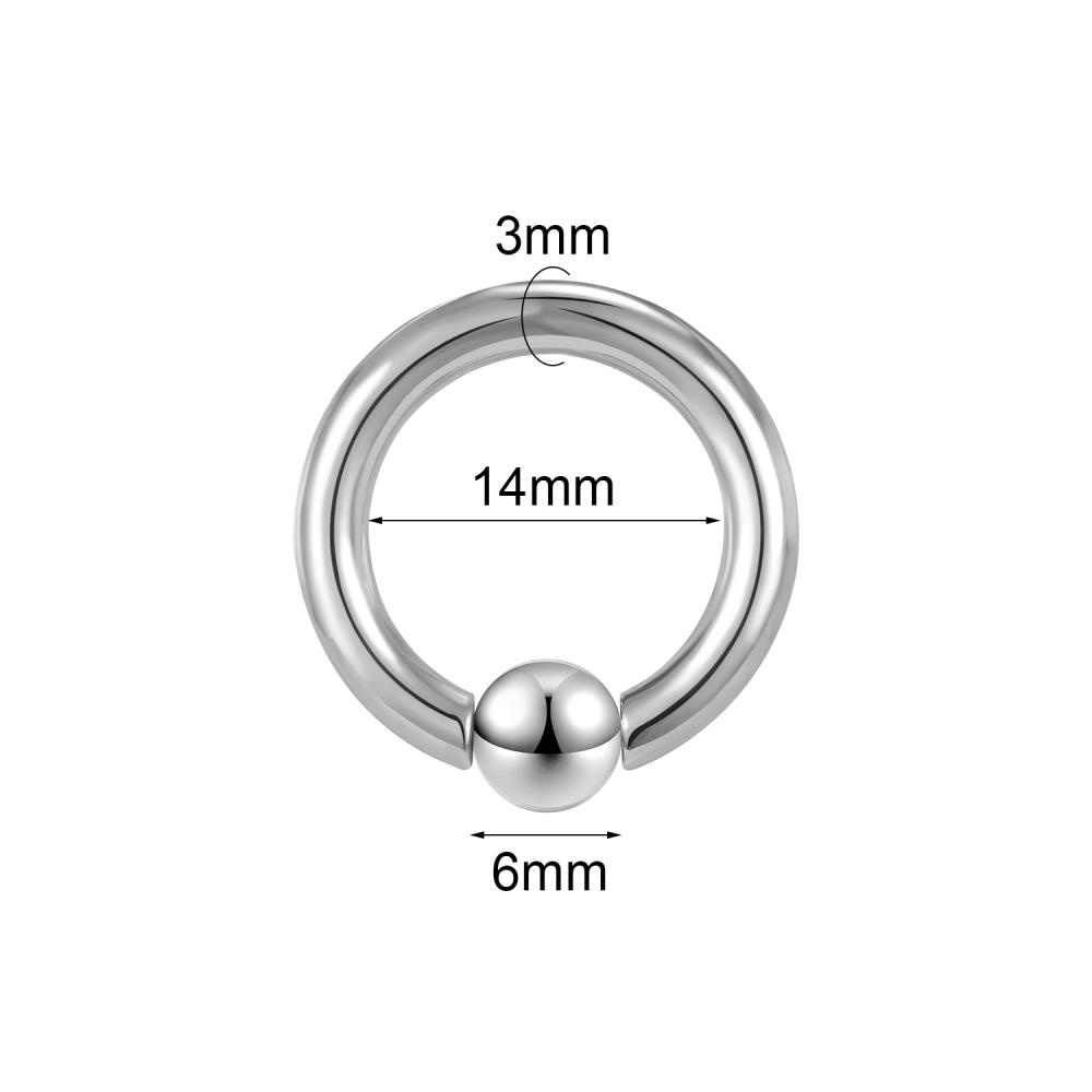 1 PC Large Size Stainelss Steel Horseshoe Nose Ring Big Gauge Septum ...