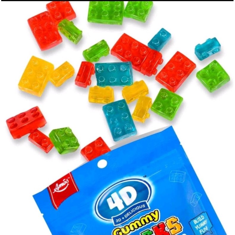 Gummy BLOCKS 4D AMOS/GUMMY LEGO/JELLY LEGO/CANDY CRAFT 72Gr | Shopee ...