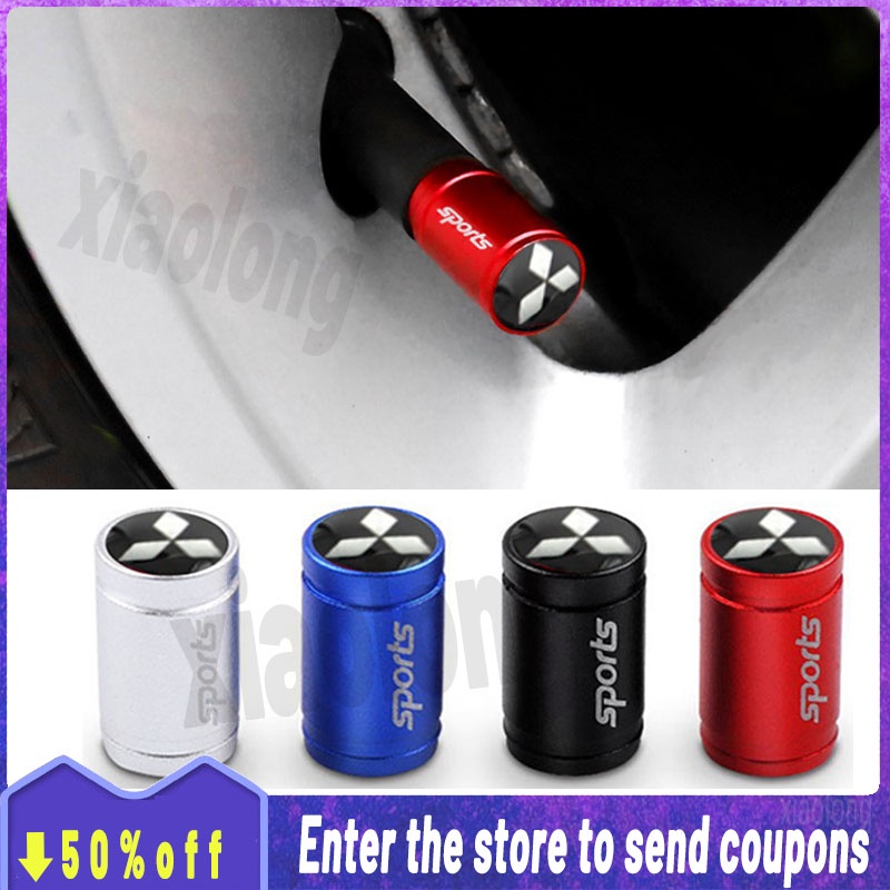 sale cod for Mitsubishi Motor 4pcs Aluminum with car logo tire valve ...