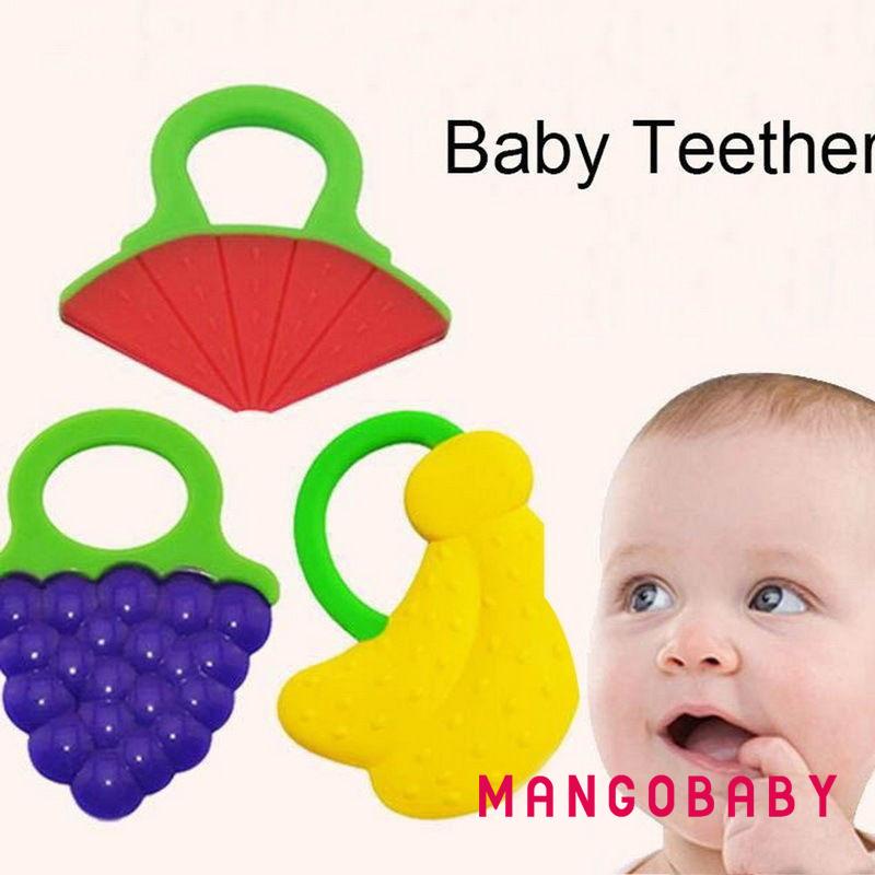 MG-Infant Baby Teether Training Chewable Silicon Toddler Toy Bendable ...